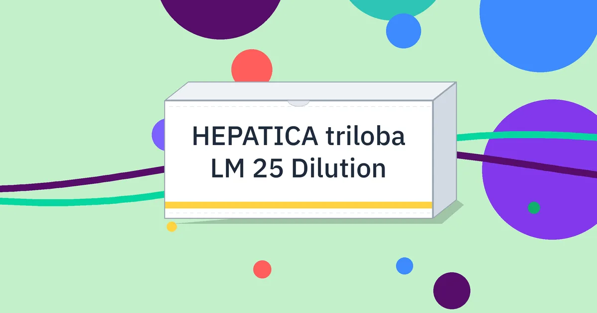 Symbolbild: Packung mit der Aufschrift HEPATICA triloba LM 25 Dilution (PZN 13552267) – Verfügbarkeit und Bezug in Apotheken in Frankfurt am Main