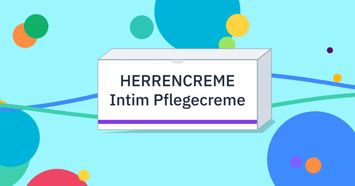 Symbolbild: Packung mit der Aufschrift HERRENCREME Intim Pflegecreme (PZN 15505349) – Verfügbarkeit und Bezug in Apotheken in Frankfurt am Main