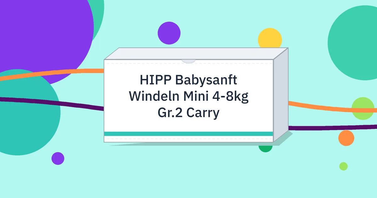Symbolbild: Packung mit der Aufschrift HIPP Babysanft Windeln Mini 4-8kg Gr.2 Carry (PZN 18075079) – Verfügbarkeit und Bezug in Apotheken in Frankfurt am Main