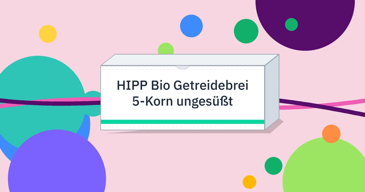 Symbolbild: Packung mit der Aufschrift HIPP Bio Getreidebrei 5-Korn ungesüßt (PZN 15389280) – Verfügbarkeit und Bezug in Apotheken in Frankfurt am Main