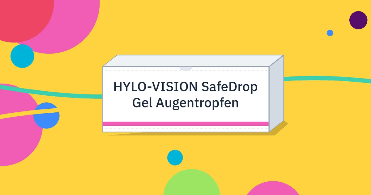 Symbolbild: Packung mit der Aufschrift HYLO-VISION SafeDrop Gel Augentropfen (PZN 10642811) – Verfügbarkeit und Bezug in Apotheken in Frankfurt am Main