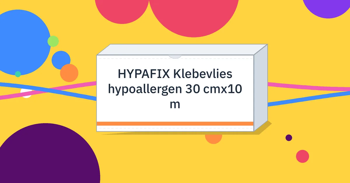 Symbolbild: Packung mit der Aufschrift HYPAFIX Klebevlies hypoallergen 30 cmx10 m (PZN 19347746) – Verfügbarkeit und Bezug in Apotheken in Frankfurt am Main