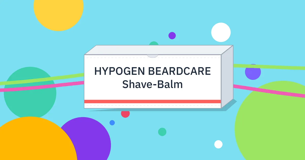 Symbolbild: Packung mit der Aufschrift HYPOGEN BEARDCARE Shave-Balm (PZN 19377055) – Verfügbarkeit und Bezug in Apotheken in Frankfurt am Main