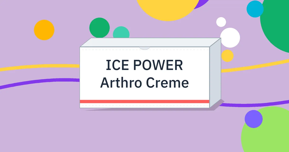 Symbolbild: Packung mit der Aufschrift ICE POWER Arthro Creme (PZN 12504987) – Verfügbarkeit und Bezug in Apotheken in Frankfurt am Main