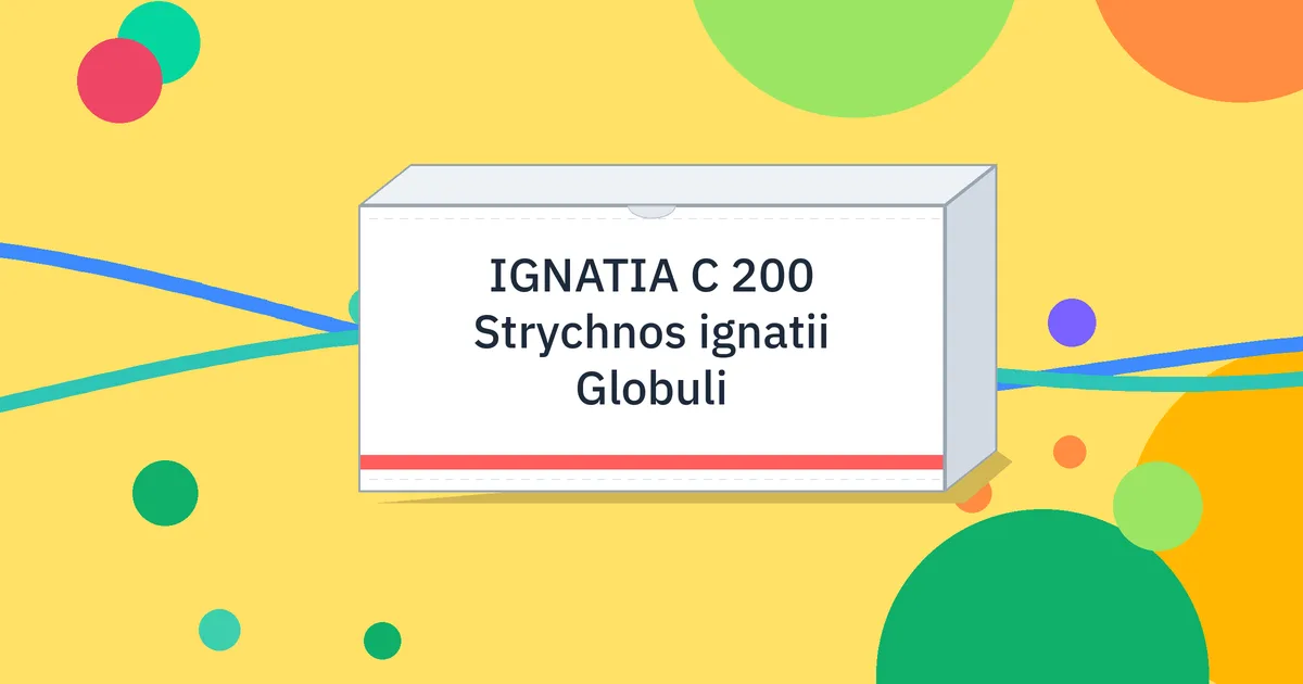 Symbolbild: Packung mit der Aufschrift IGNATIA C 200 Strychnos ignatii Globuli (PZN 17299078) – Verfügbarkeit und Bezug in Apotheken in Frankfurt am Main