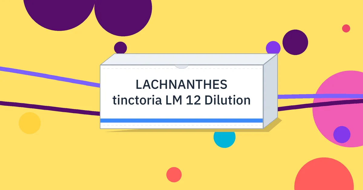 Symbolbild: Packung mit der Aufschrift LACHNANTHES tinctoria LM 12 Dilution (PZN 13520362) – Verfügbarkeit und Bezug in Apotheken in Frankfurt am Main