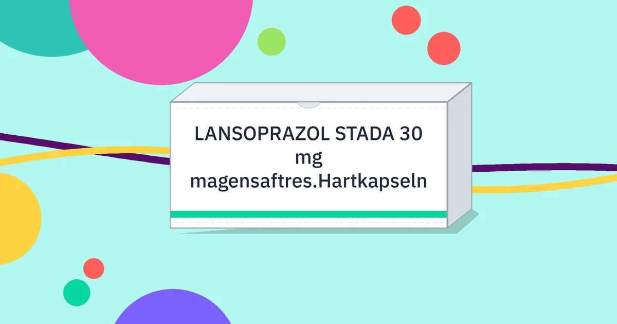 Symbolbild: Packung mit der Aufschrift LANSOPRAZOL STADA 30 mg magensaftres.Hartkapseln (PZN 02466547) – Verfügbarkeit und Bezug in Apotheken in Frankfurt am Main