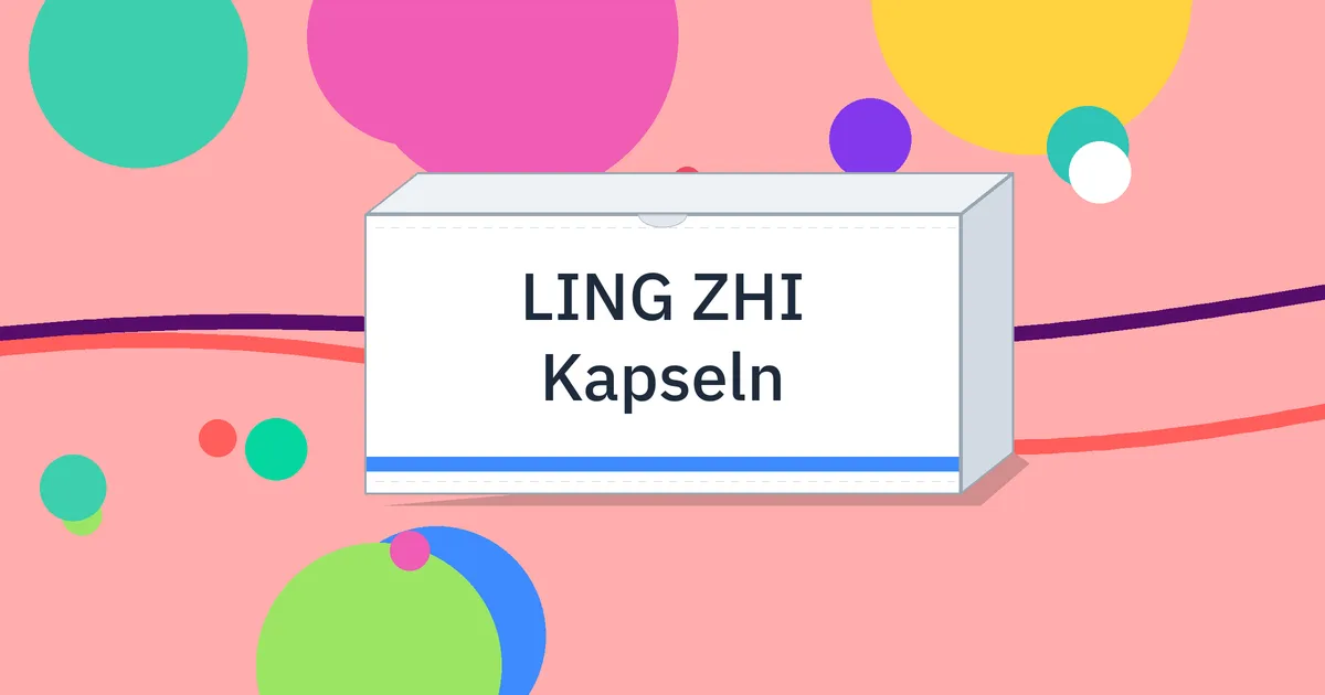 Symbolbild: Packung mit der Aufschrift LING ZHI Kapseln (PZN 01163075) – Verfügbarkeit und Bezug in Apotheken in Frankfurt am Main