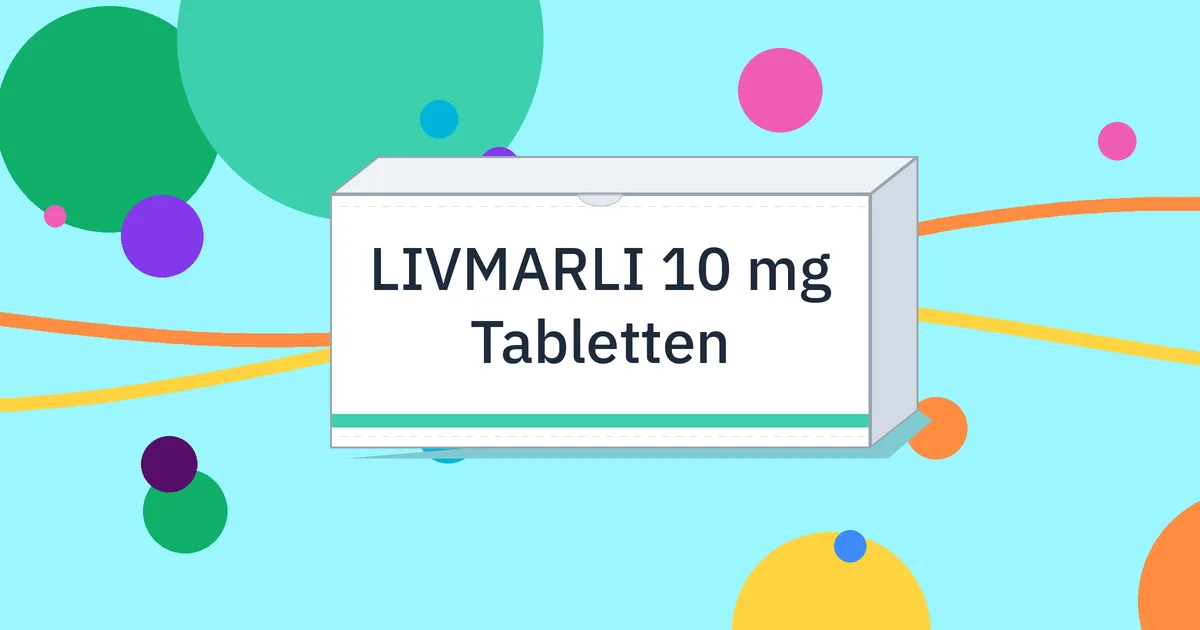 Symbolbild: Packung mit der Aufschrift LIVMARLI 10 mg Tabletten (PZN 20381636) – Verfügbarkeit und Bezug in Apotheken in Frankfurt am Main