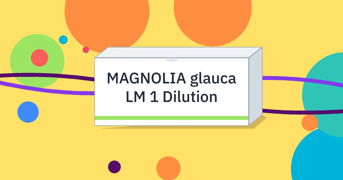 Symbolbild: Packung mit der Aufschrift MAGNOLIA glauca LM 1 Dilution (PZN 13539278) – Verfügbarkeit und Bezug in Apotheken in Frankfurt am Main