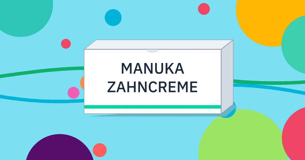 Symbolbild: Packung mit der Aufschrift MANUKA ZAHNCREME (PZN 14140762) – Verfügbarkeit und Bezug in Apotheken in Frankfurt am Main