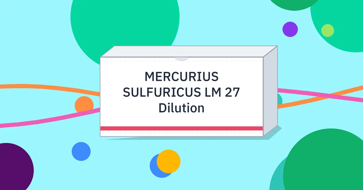 Symbolbild: Packung mit der Aufschrift MERCURIUS SULFURICUS LM 27 Dilution (PZN 12954727) – Verfügbarkeit und Bezug in Apotheken in Frankfurt am Main