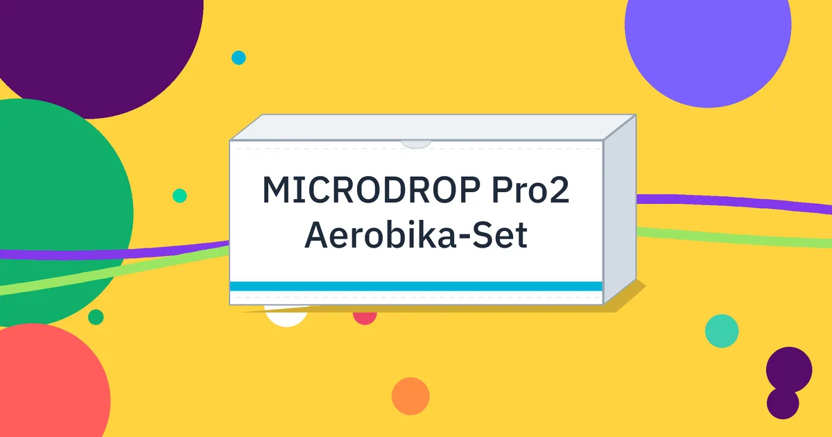 Symbolbild: Packung mit der Aufschrift MICRODROP Pro2 Aerobika-Set (PZN 11732309) – Verfügbarkeit und Bezug in Apotheken in Frankfurt am Main