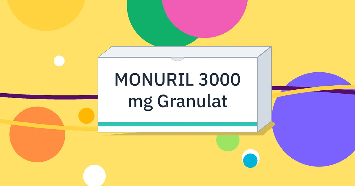Symbolbild: Packung mit der Aufschrift MONURIL 3000 mg Granulat (PZN 08628146) – Verfügbarkeit und Bezug in Apotheken in Frankfurt am Main