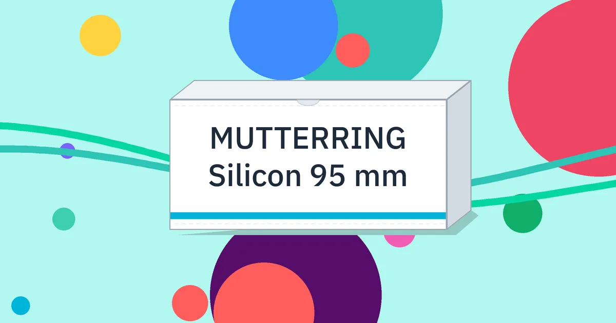 Symbolbild: Packung mit der Aufschrift MUTTERRING Silicon 95 mm (PZN 00612588) – Verfügbarkeit und Bezug in Apotheken in Frankfurt am Main