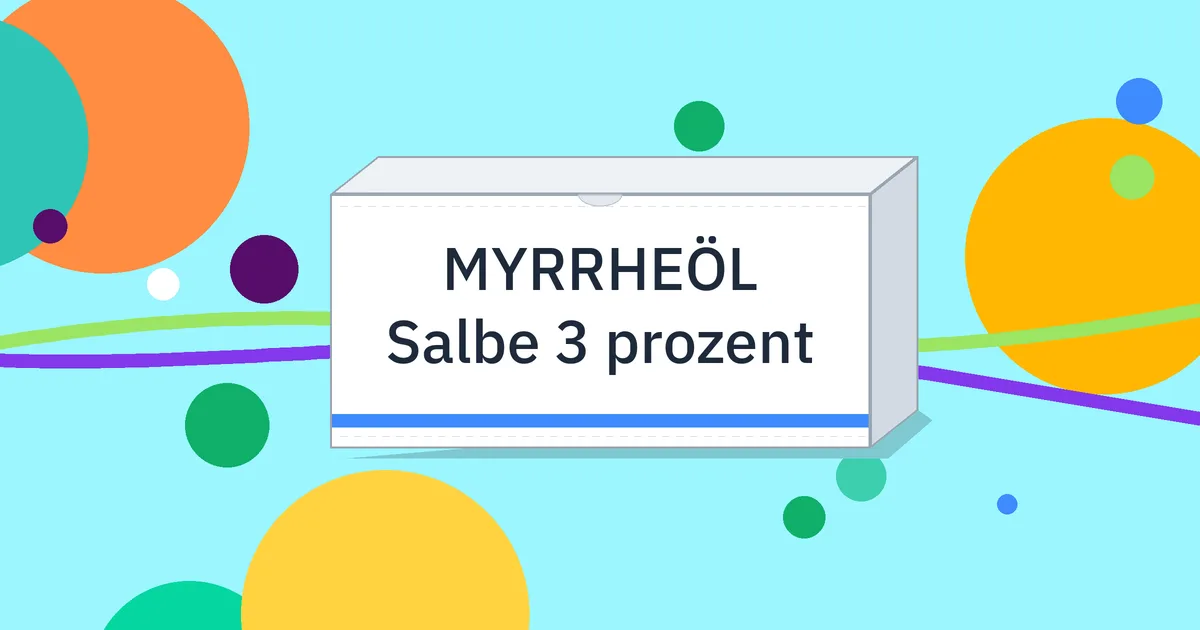 Symbolbild: Packung mit der Aufschrift MYRRHEÖL Salbe 3 prozent (PZN 18901063) – Verfügbarkeit und Bezug in Apotheken in Frankfurt am Main