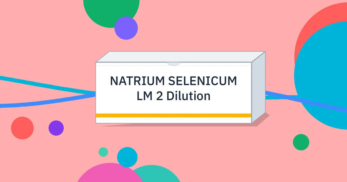 Symbolbild: Packung mit der Aufschrift NATRIUM SELENICUM LM 2 Dilution (PZN 13616642) – Verfügbarkeit und Bezug in Apotheken in Frankfurt am Main