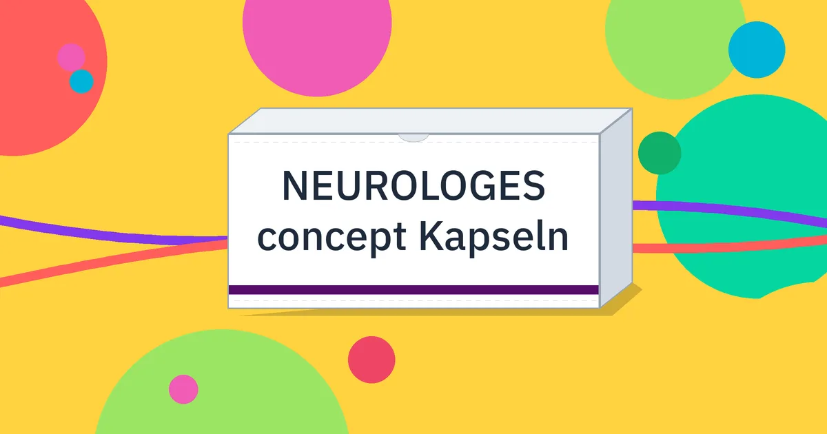 Symbolbild: Packung mit der Aufschrift NEUROLOGES concept Kapseln (PZN 17308110) – Verfügbarkeit und Bezug in Apotheken in Frankfurt am Main