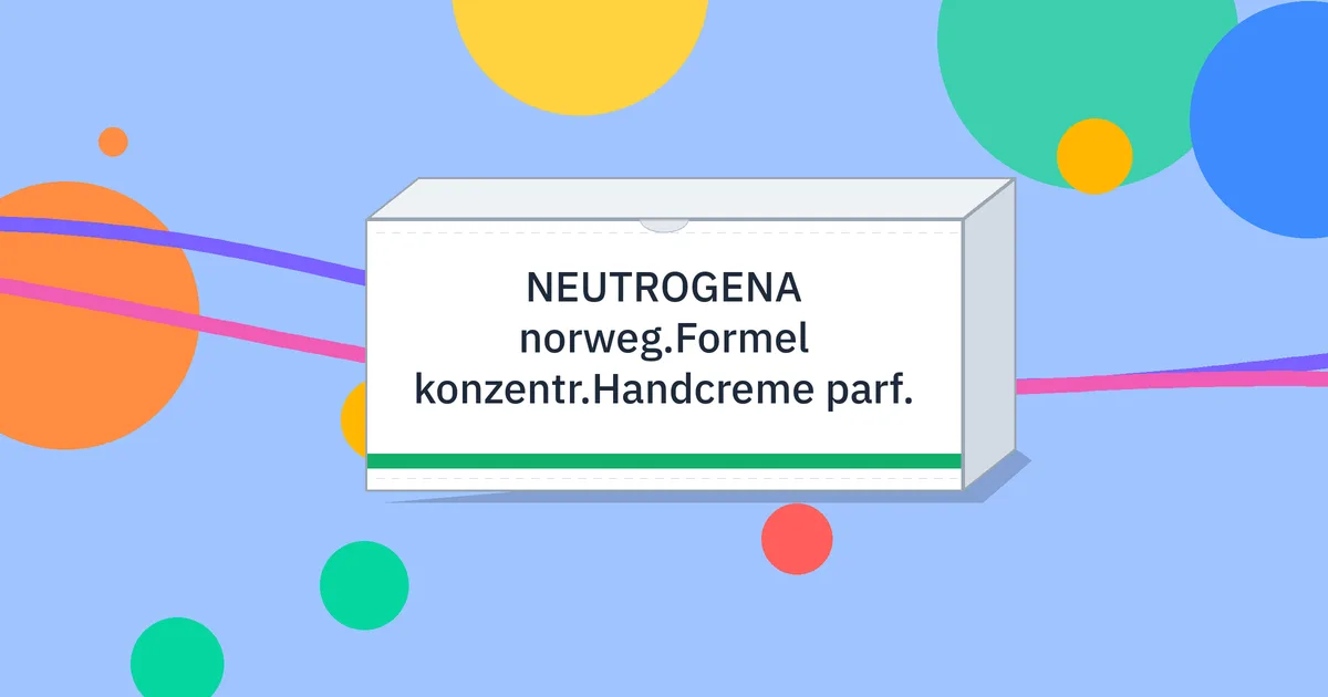 Symbolbild: Packung mit der Aufschrift NEUTROGENA norweg.Formel konzentr.Handcreme parf. (PZN 18333707) – Verfügbarkeit und Bezug in Apotheken in Frankfurt am Main