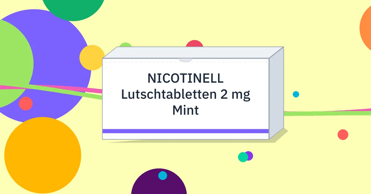 Symbolbild: Packung mit der Aufschrift NICOTINELL Lutschtabletten 2 mg Mint (PZN 19999696) – Verfügbarkeit und Bezug in Apotheken in Frankfurt am Main