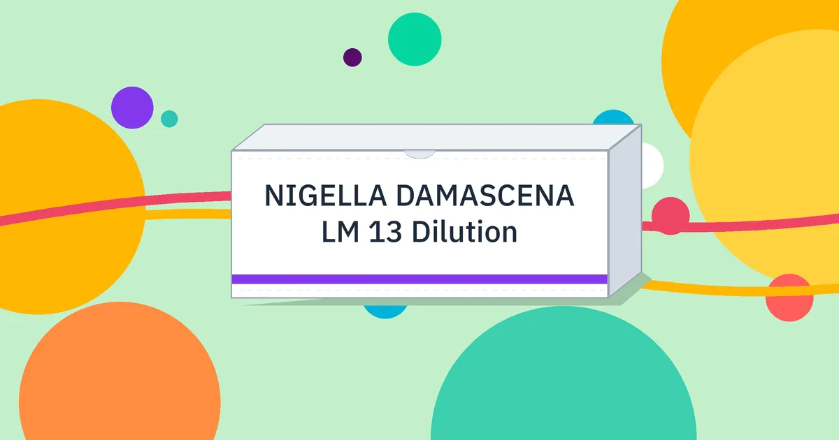 Symbolbild: Packung mit der Aufschrift NIGELLA DAMASCENA LM 13 Dilution (PZN 13618173) – Verfügbarkeit und Bezug in Apotheken in Frankfurt am Main