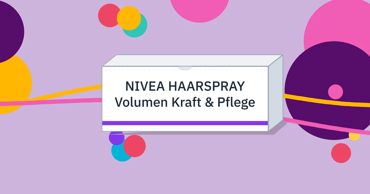 Symbolbild: Packung mit der Aufschrift NIVEA HAARSPRAY Volumen Kraft & Pflege (PZN 11325656) – Verfügbarkeit und Bezug in Apotheken in Frankfurt am Main