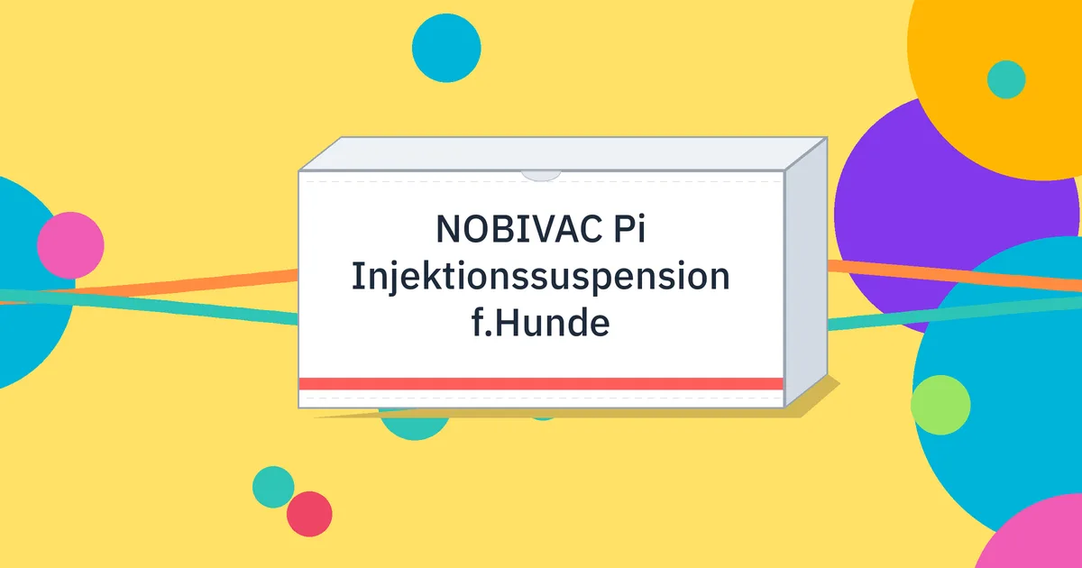 Symbolbild: Packung mit der Aufschrift NOBIVAC Pi Injektionssuspension f.Hunde (PZN 05555323) – Verfügbarkeit und Bezug in Apotheken in Frankfurt am Main