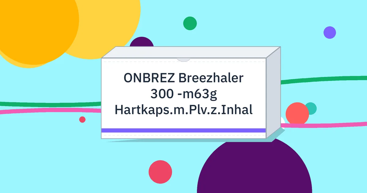 Symbolbild: Packung mit der Aufschrift ONBREZ Breezhaler 300 -m63g Hartkaps.m.Plv.z.Inhal (PZN 16626049) – Verfügbarkeit und Bezug in Apotheken in Frankfurt am Main