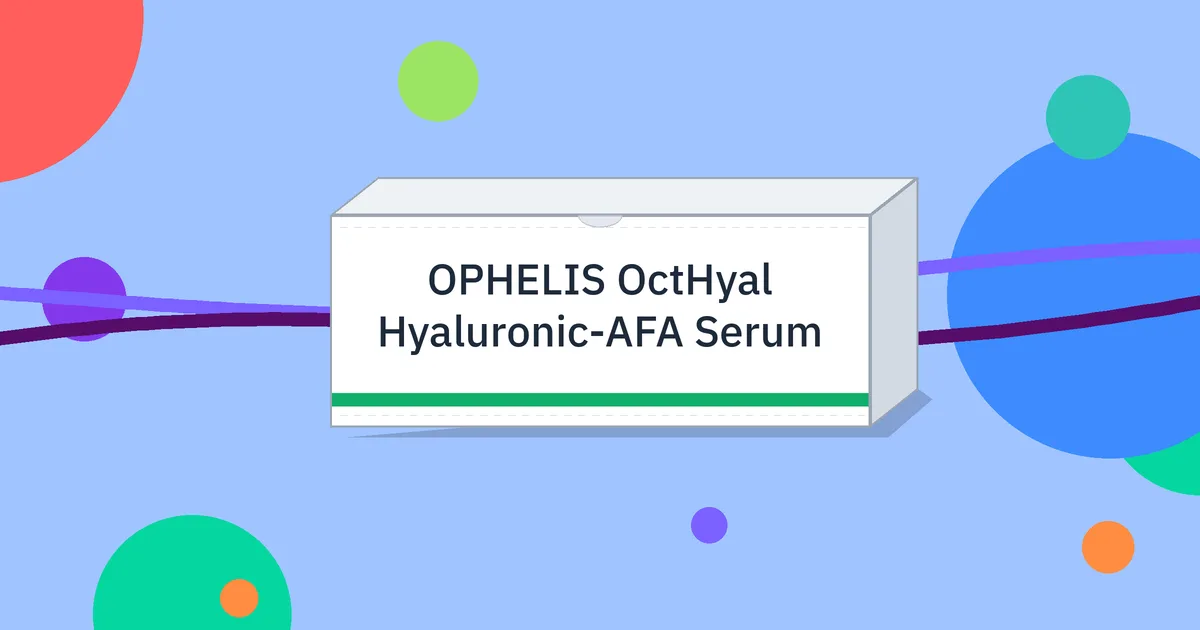 Symbolbild: Packung mit der Aufschrift OPHELIS OctHyal Hyaluronic-AFA Serum (PZN 19400564) – Verfügbarkeit und Bezug in Apotheken in Frankfurt am Main
