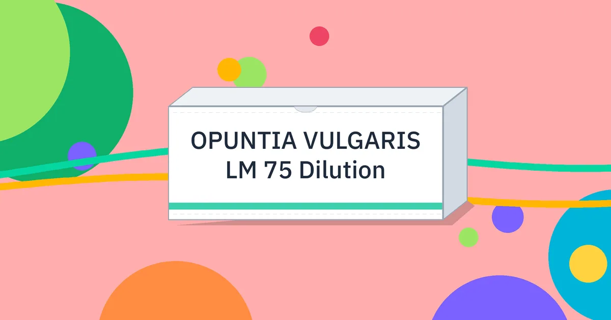 Symbolbild: Packung mit der Aufschrift OPUNTIA VULGARIS LM 75 Dilution (PZN 13627841) – Verfügbarkeit und Bezug in Apotheken in Frankfurt am Main