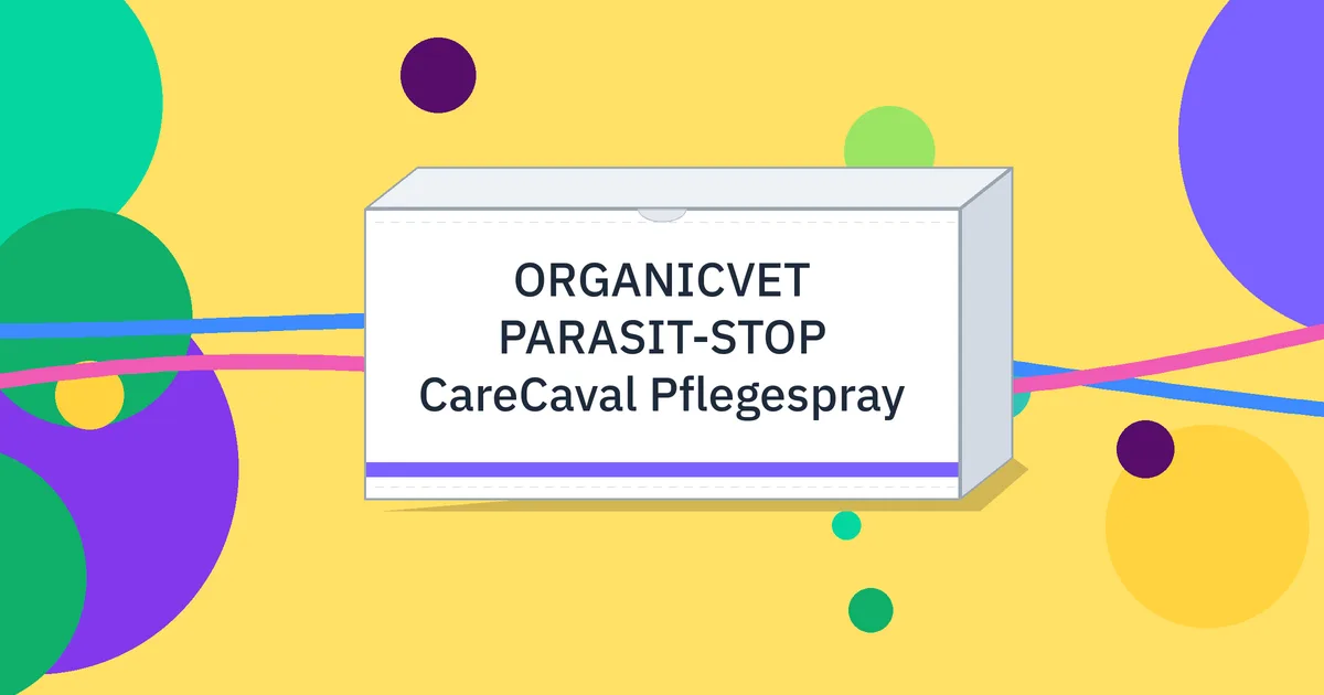 Symbolbild: Packung mit der Aufschrift ORGANICVET PARASIT-STOP CareCaval Pflegespray (PZN 10851727) – Verfügbarkeit und Bezug in Apotheken in Frankfurt am Main