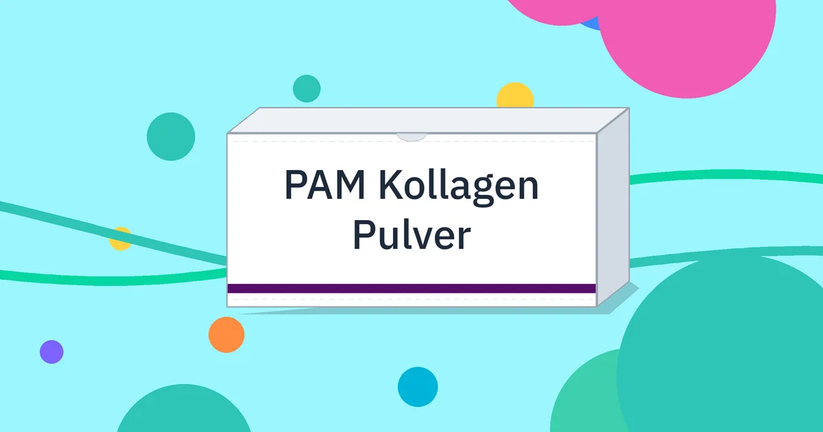 Symbolbild: Packung mit der Aufschrift PAM Kollagen Pulver (PZN 20280378) – Verfügbarkeit und Bezug in Apotheken in Frankfurt am Main