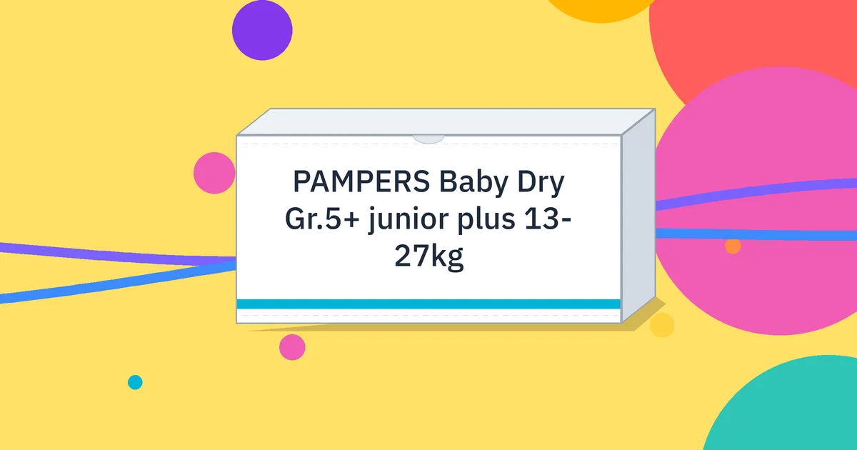 Symbolbild: Packung mit der Aufschrift PAMPERS Baby Dry Gr.5+ junior plus 13-27kg (PZN 07778116) – Verfügbarkeit und Bezug in Apotheken in Frankfurt am Main