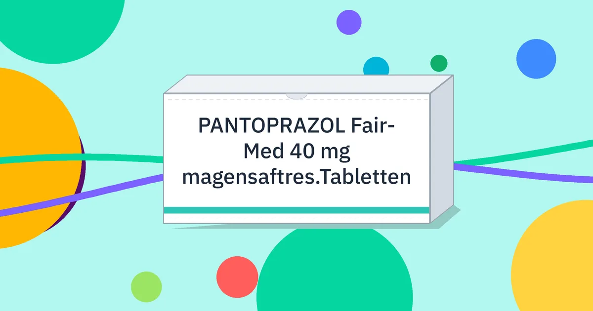 Symbolbild: Packung mit der Aufschrift PANTOPRAZOL Fair-Med 40 mg magensaftres.Tabletten (PZN 15243174) – Verfügbarkeit und Bezug in Apotheken in Frankfurt am Main