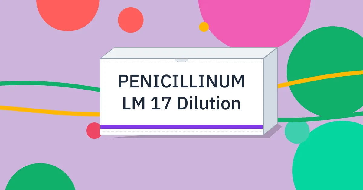 Symbolbild: Packung mit der Aufschrift PENICILLINUM LM 17 Dilution (PZN 12977295) – Verfügbarkeit und Bezug in Apotheken in Frankfurt am Main