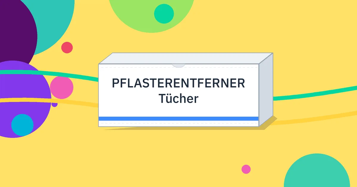 Symbolbild: Packung mit der Aufschrift PFLASTERENTFERNER Tücher (PZN 09198630) – Verfügbarkeit und Bezug in Apotheken in Frankfurt am Main