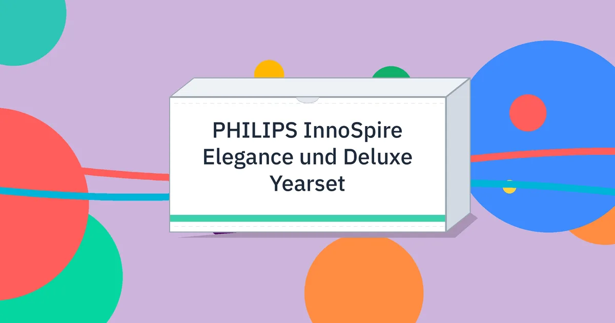 Symbolbild: Packung mit der Aufschrift PHILIPS InnoSpire Elegance und Deluxe Yearset (PZN 18081045) – Verfügbarkeit und Bezug in Apotheken in Frankfurt am Main