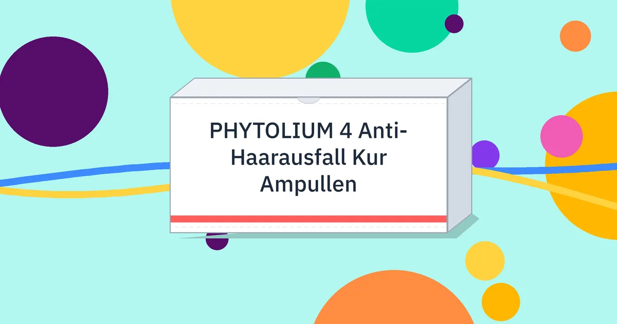Symbolbild: Packung mit der Aufschrift PHYTOLIUM 4 Anti-Haarausfall Kur Ampullen (PZN 04539606) – Verfügbarkeit und Bezug in Apotheken in Frankfurt am Main