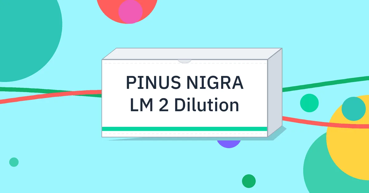 Symbolbild: Packung mit der Aufschrift PINUS NIGRA LM 2 Dilution (PZN 13642390) – Verfügbarkeit und Bezug in Apotheken in Frankfurt am Main