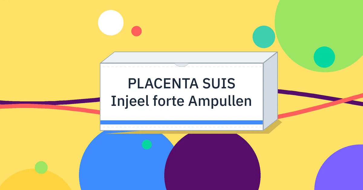 Symbolbild: Packung mit der Aufschrift PLACENTA SUIS Injeel forte Ampullen (PZN 00815067) – Verfügbarkeit und Bezug in Apotheken in Frankfurt am Main