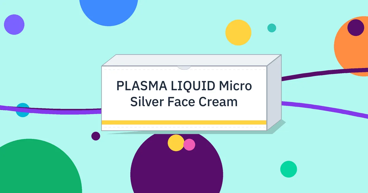 Symbolbild: Packung mit der Aufschrift PLASMA LIQUID Micro Silver Face Cream (PZN 16629355) – Verfügbarkeit und Bezug in Apotheken in Frankfurt am Main