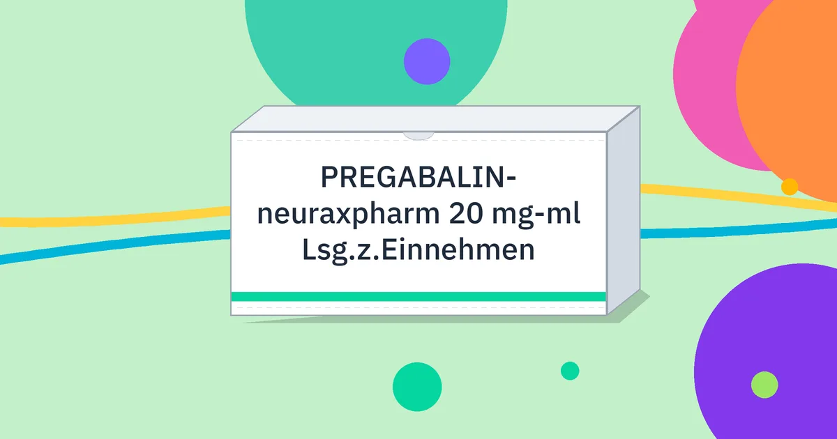 Symbolbild: Packung mit der Aufschrift PREGABALIN-neuraxpharm 20 mg-ml Lsg.z.Einnehmen (PZN 13719106) – Verfügbarkeit und Bezug in Apotheken in Frankfurt am Main