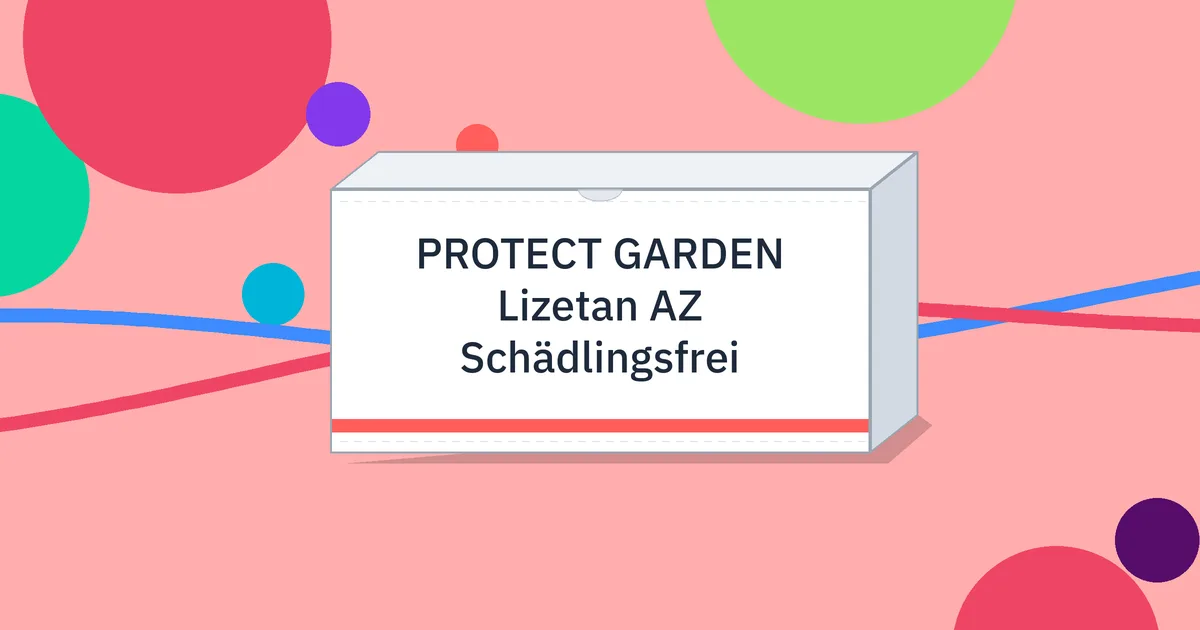 Symbolbild: Packung mit der Aufschrift PROTECT GARDEN Lizetan AZ Schädlingsfrei (PZN 14361859) – Verfügbarkeit und Bezug in Apotheken in Frankfurt am Main