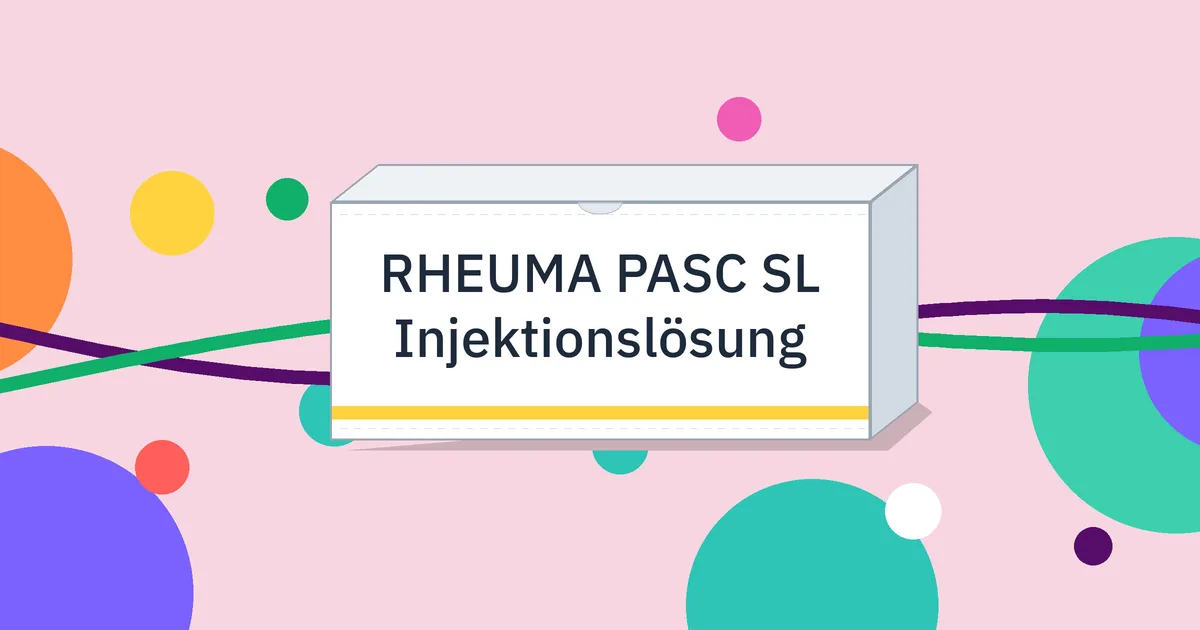 Symbolbild: Packung mit der Aufschrift RHEUMA PASC SL Injektionslösung (PZN 03897485) – Verfügbarkeit und Bezug in Apotheken in Frankfurt am Main