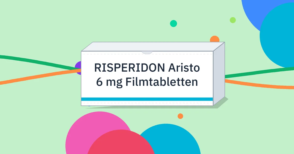 Symbolbild: Packung mit der Aufschrift RISPERIDON Aristo 6 mg Filmtabletten (PZN 11259103) – Verfügbarkeit und Bezug in Apotheken in Frankfurt am Main