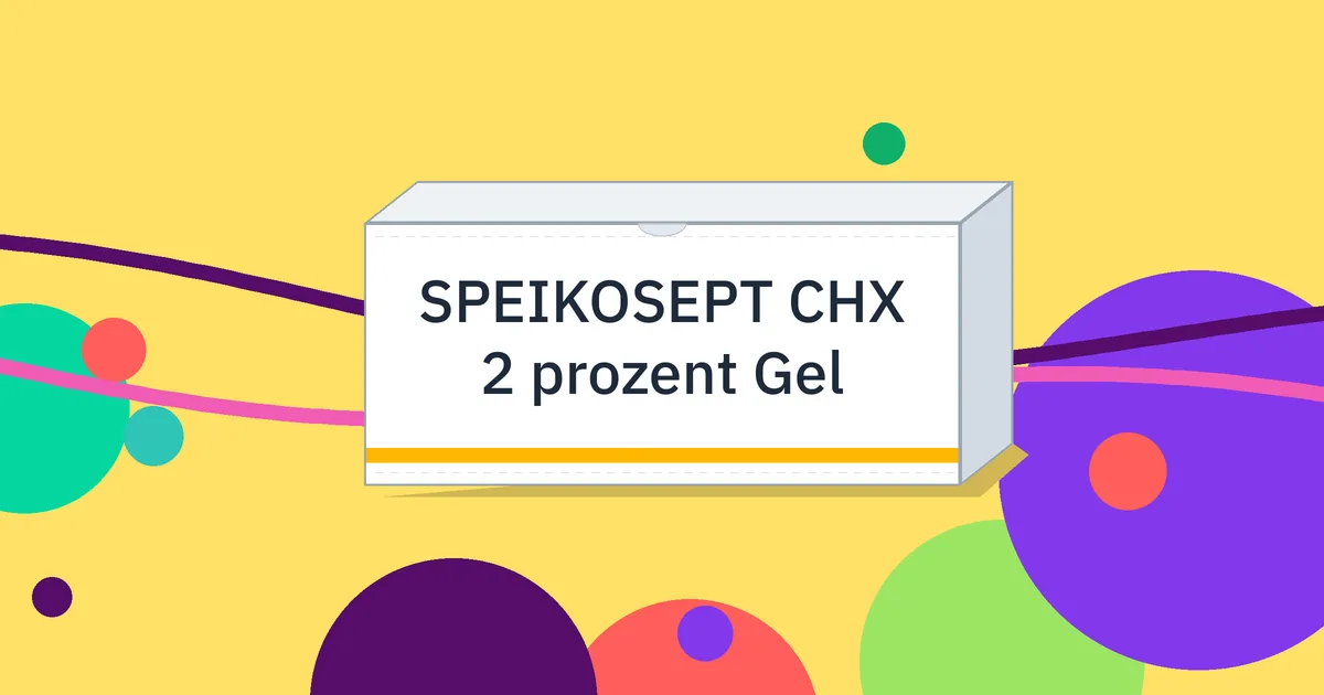 Symbolbild: Packung mit der Aufschrift SPEIKOSEPT CHX 2 prozent Gel (PZN 07749994) – Verfügbarkeit und Bezug in Apotheken in Frankfurt am Main