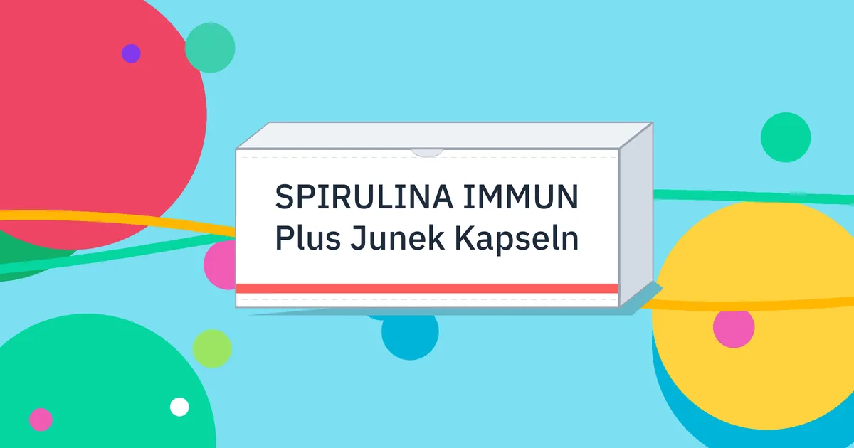 Symbolbild: Packung mit der Aufschrift SPIRULINA IMMUN Plus Junek Kapseln (PZN 20857441) – Verfügbarkeit und Bezug in Apotheken in Frankfurt am Main