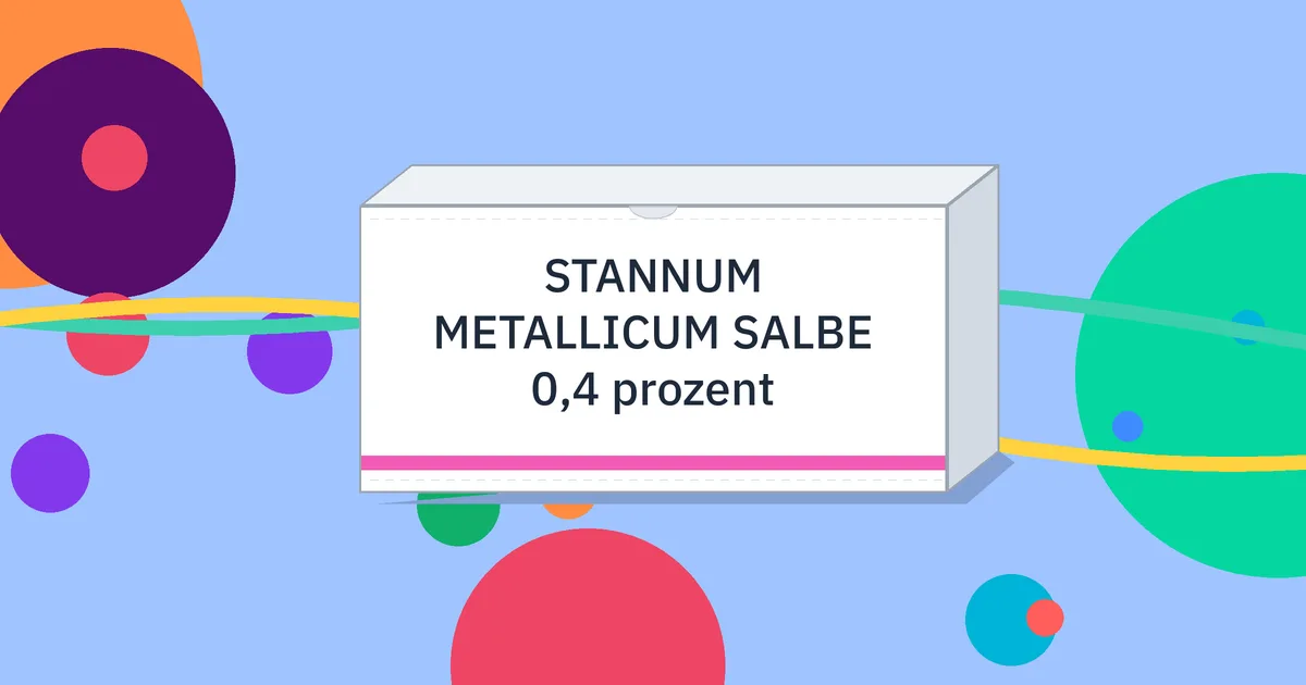 Symbolbild: Packung mit der Aufschrift STANNUM METALLICUM SALBE 0,4 prozent (PZN 03141497) – Verfügbarkeit und Bezug in Apotheken in Frankfurt am Main