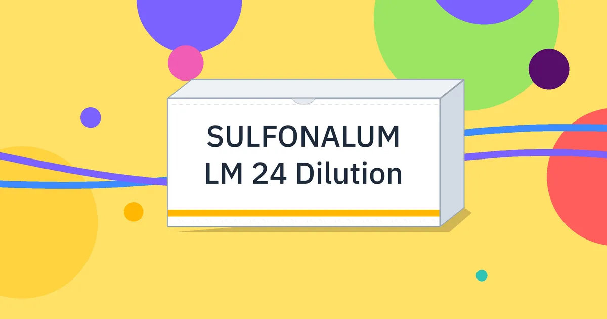 Symbolbild: Packung mit der Aufschrift SULFONALUM LM 24 Dilution (PZN 13209670) – Verfügbarkeit und Bezug in Apotheken in Frankfurt am Main