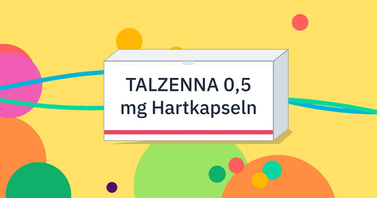 Symbolbild: Packung mit der Aufschrift TALZENNA 0,5 mg Hartkapseln (PZN 18224390) – Verfügbarkeit und Bezug in Apotheken in Frankfurt am Main